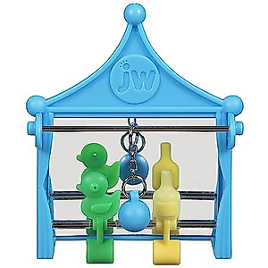 JW Pet Company Activitoy Shooting Gallery Small Bird Toy, Colors Vary