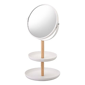YAMAZAKI home Tosca Accessory Trays/Mirror, White