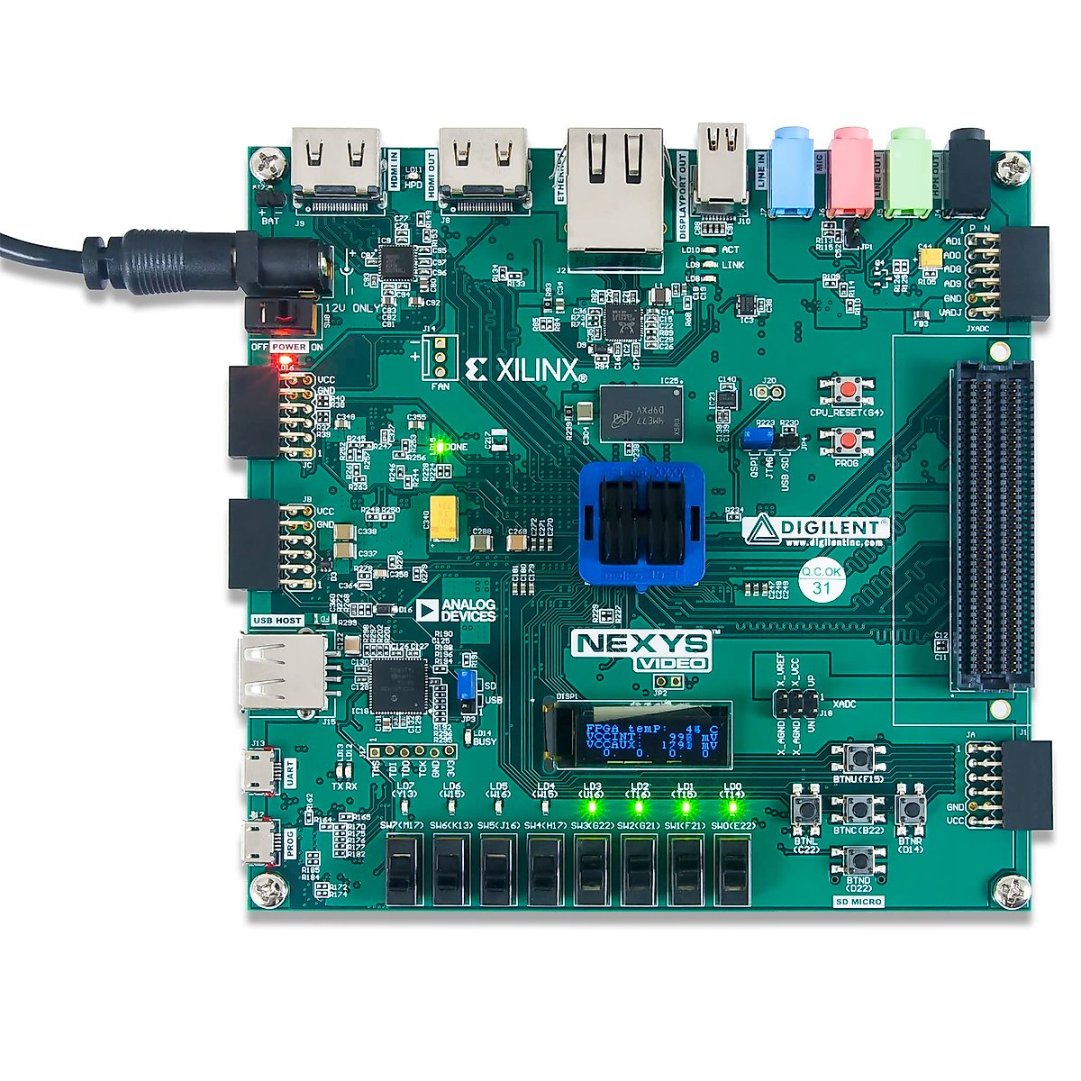 Digilent Nexys Video Artix-7 FPGA: Trainer Board for Multimedia Applications