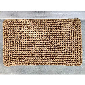 Kempf Rectangle Dragon Coco Coir Doormat, 22-inch by 36-inch, Entrance Mat, Indoor Outdoor, Natural Fiber Mat, Large Size