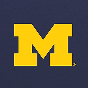 UGP Campus Apparel Michigan Wolverines Primary Logo Hooded Bear Ears Creeper Bodysuit - 6 Months - Vintage Navy