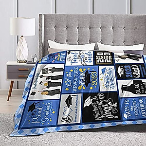 LARIAU Graduation Gifts 2023, Graduation Blanket, Graduation Class of 2023 Graduation Decorations Throw Blanket for Daughter Niece Granddaughter Sister 60" x 50"inch