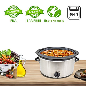 NANSIKE Silicone Crock Pot liner For 7 QT,BPA Free Non-slip Slow Cooker Liners With Food-Grade Silicone Heat Resistant to 450 F,Anti-scratch Reusable Oval Crock Pot Liner, Dishwasher Safe