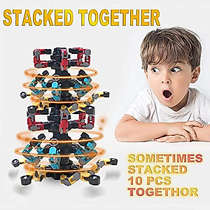 24PCS Fingertip Gyro Fingertip Mechanical Top DIY Deformation Robot Metal Transformable Gyro Spinners Finger Chain Robot Toy Changeable Face Fidget Spinners Octopus ADD ADHD Astium for Kids Adults