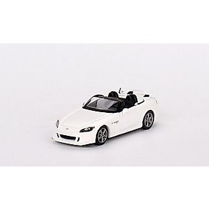True Scale Miniatures Model Car Compatible with Honda S2000 (AP2) CR Grand Prix White 1/64 Diecast Model Car MGT00656