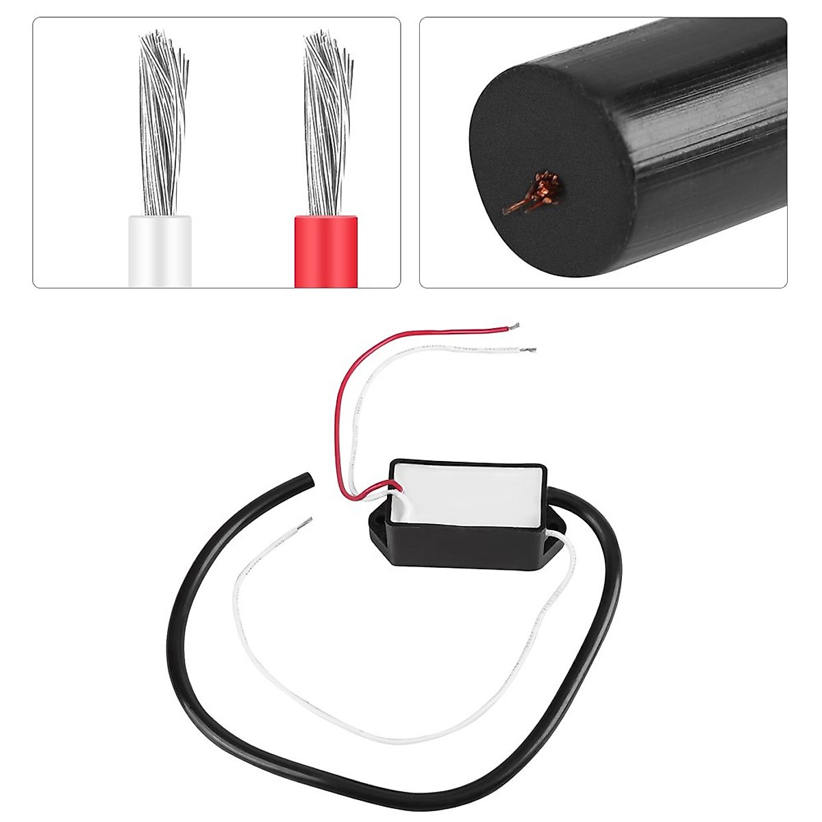 DC 3.6V/4.8V/6V/12V High Voltage Transformer 3kV-11kV Boost Step-up Inverter Arc Pulse Generator Power Module Black