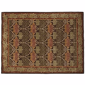 Hand Tufted Persian Traditional Wool Area Rugs by Allen Home | Durable | 100% Wool | Living Room, Dining Room, Bedroom, and Entryway Area Rugs | 8’ x 10’ | Mariya Green