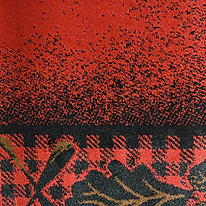 Mayberry Rugs Woodlands Plaid Area Rug, 2 ft 3 in x 7 ft 7 in, Claret