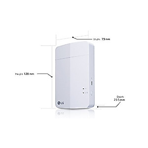 New LG PD251 Portable Mobile Pocket Photo Printer 3 [White] (Follow-up Model of PD241 and PD239) Bluetooth Wireless Printing for iOS, Android and Windows OS