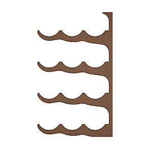 di prima usa Wine Rack Wall Mounted for Wine Bottles - Luxury Metal Wine Rack Mount - Long-Lasting Hanging Wine Rack for Wall Mount, Cellar, Kitchen, Living Room - Triple Depth Row – 12 Bottles