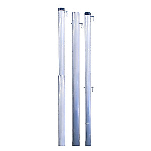 Park & Sun Sports Tournament 4000: Permanent Professional Outdoor Volleyball Net System (2-Piece Poles)