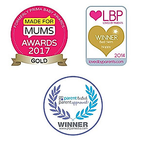 Bambino Mio, Reusable Swim Diaper, Medium (6-12 Months), Pink Flamingo