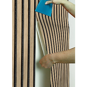 Oak Slat Wood Peel and Stick Wallpaper