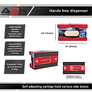 ABN Magnetic Glove Box Holder - Glove Dispenser Wall Mount, Magnetic Tool Box Accessories, Latex Glove Rack for Toolbox