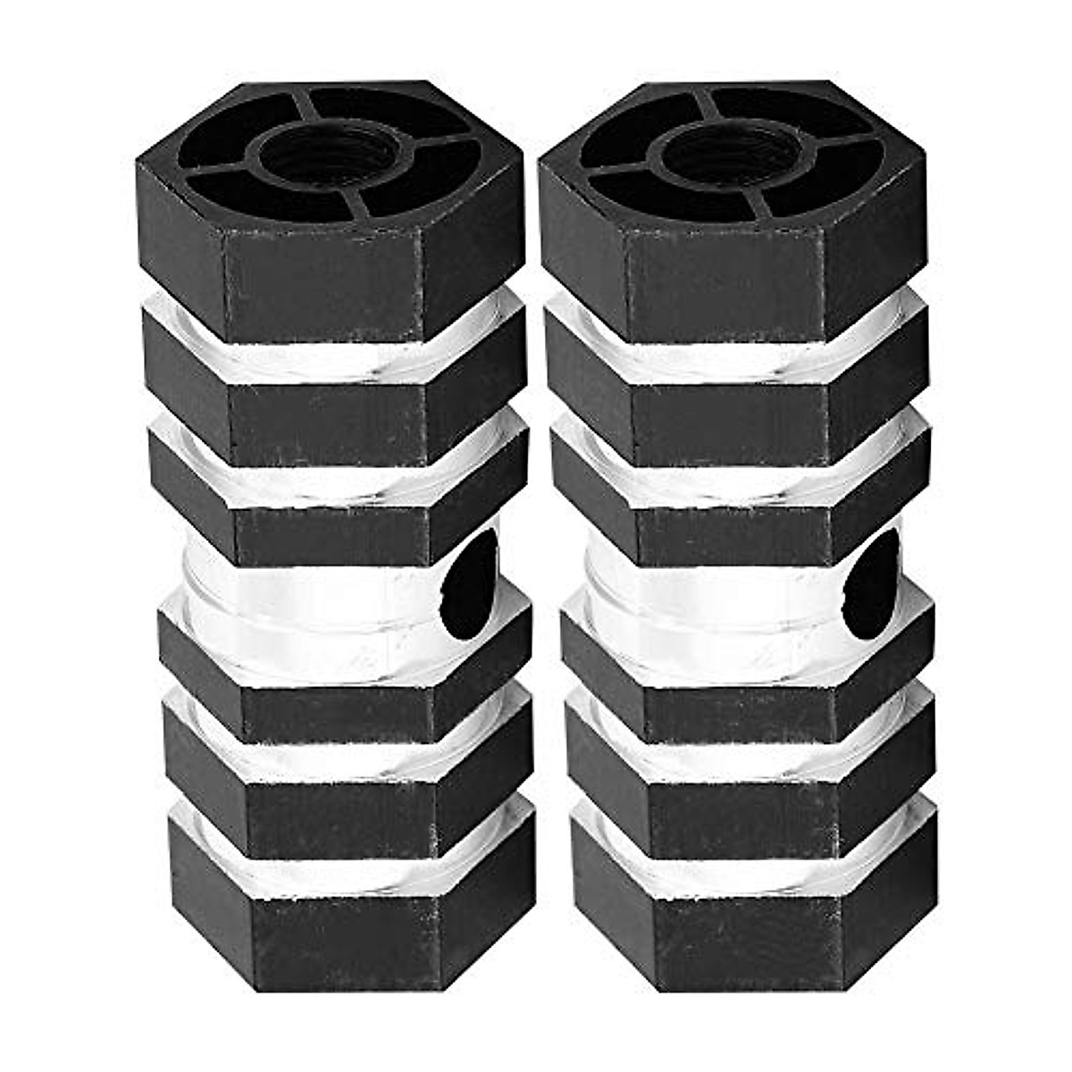 VGEBY1 Bicycle Axle Pedal Pegs, BMX Rear Axle Peg Bicycle Foot Stunt Peg Threaded Stunts Scooters (Black)