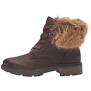 UGG Women's Harrison LACE Tipped Fashion Boot, Stout Leather, 7