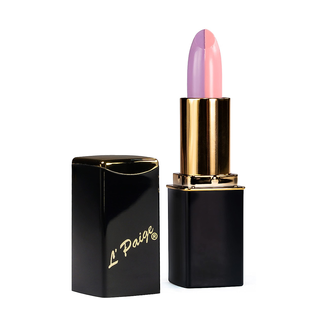 L'Paige (L08) PINK / ORCHID Split-Stick Lipstick, Aloe Vera Based, Long-lasting, Moisturizing