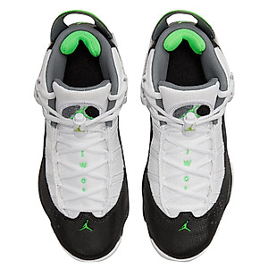 Big Kid's Jordan 6 Rings White/Green Strike-Black (323419 130) - 5
