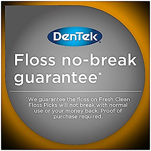 DenTek Fresh Clean Floss Picks, For Extra Tight Teeth, 75 Count, 3 Pack