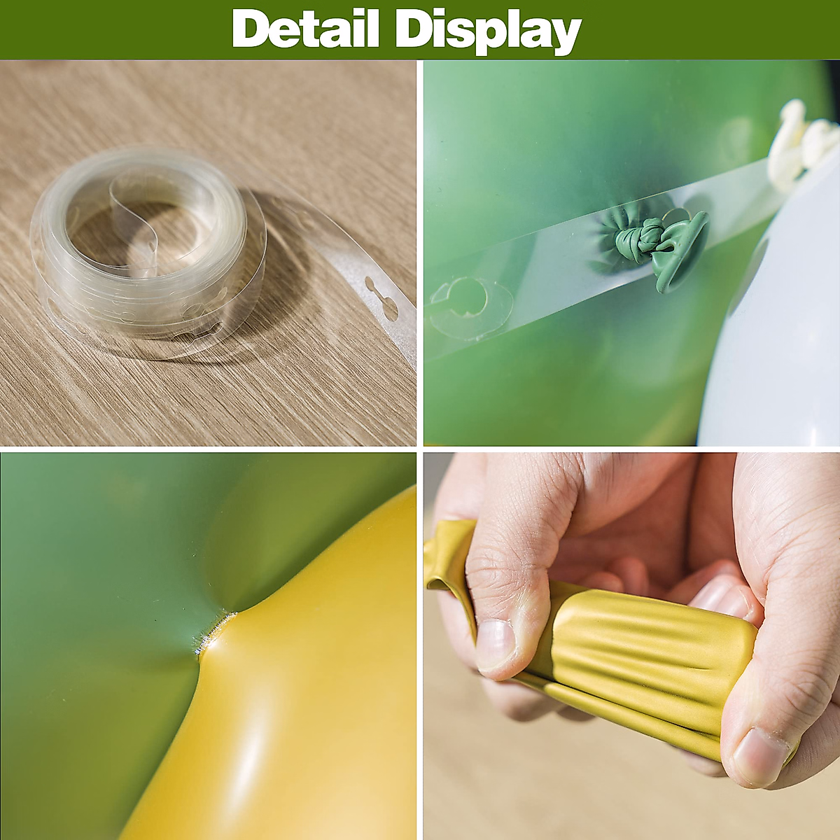 Sage Green Baby Shower Decorations, 4Pcs Neutral Baby Shower Boxes with 92pcs Balloons, Woodland Jungle Theme Baby Shower Decoration Backdrop for Baby Boy Girl Birthday Gender Reveal Party Supplies