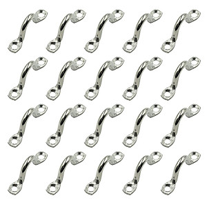 Hxchen 20Pcs M4 316 Stainless Steel Bimini Boat Top PAD Eye, Eye Straps, Tie Down, Kayak Deck Loops, Tie Down Anchor Point, footman's Loop for Kayak Canoe Rigging