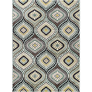 Aurora Large 7x10 Area Rug 7x10 - Indoor Area Rugs for Living Room - Dining Room Rug - Bedroom Rug - Kitchen Rug - Entryway Rug Contemporary Carpet - Alfombras para Salas Modernas Grandes