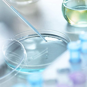 50 Pack Plastic Petri Dishes with Lid, 90mm Dia x 15mm Deep Sterile Petri Plates with 100 Pack 3 ml Plastic Transfer Pipettes, Petri Dish Set for Lab, Experiment, Biology, Microbiology Studies