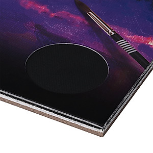 Paramount Universal Primed Premium Cotton Black Canvas Pads - Black - 12" x 16" - 10 Sheets - Universal Double Primed Cotton Canvas Pads for Students, Drawing, Painting, Travel, & More