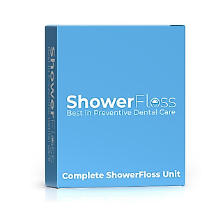 SHOWER FLOSS Water Dental Flosser - Convenient for Teeth, Attaches to Your Shower Head - Easy Installation, Adjustable Temperature & Pressure - Dentist Recommended
