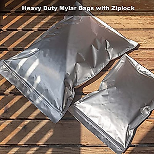 30 Pcs Mirrogo 2 Gallon Mylar Bags, 1 Gallon Mylar Bags (5 Mil) for your selection. Large Mylar Bags for Food Storage 2 Gallon (2 Gallonx10 1 Gallonx20)