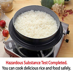 Happywell, IH KOREAN Traditional Iron Pot Rice Gamasot Ceramic Cauldron_Made in Korea_20cm