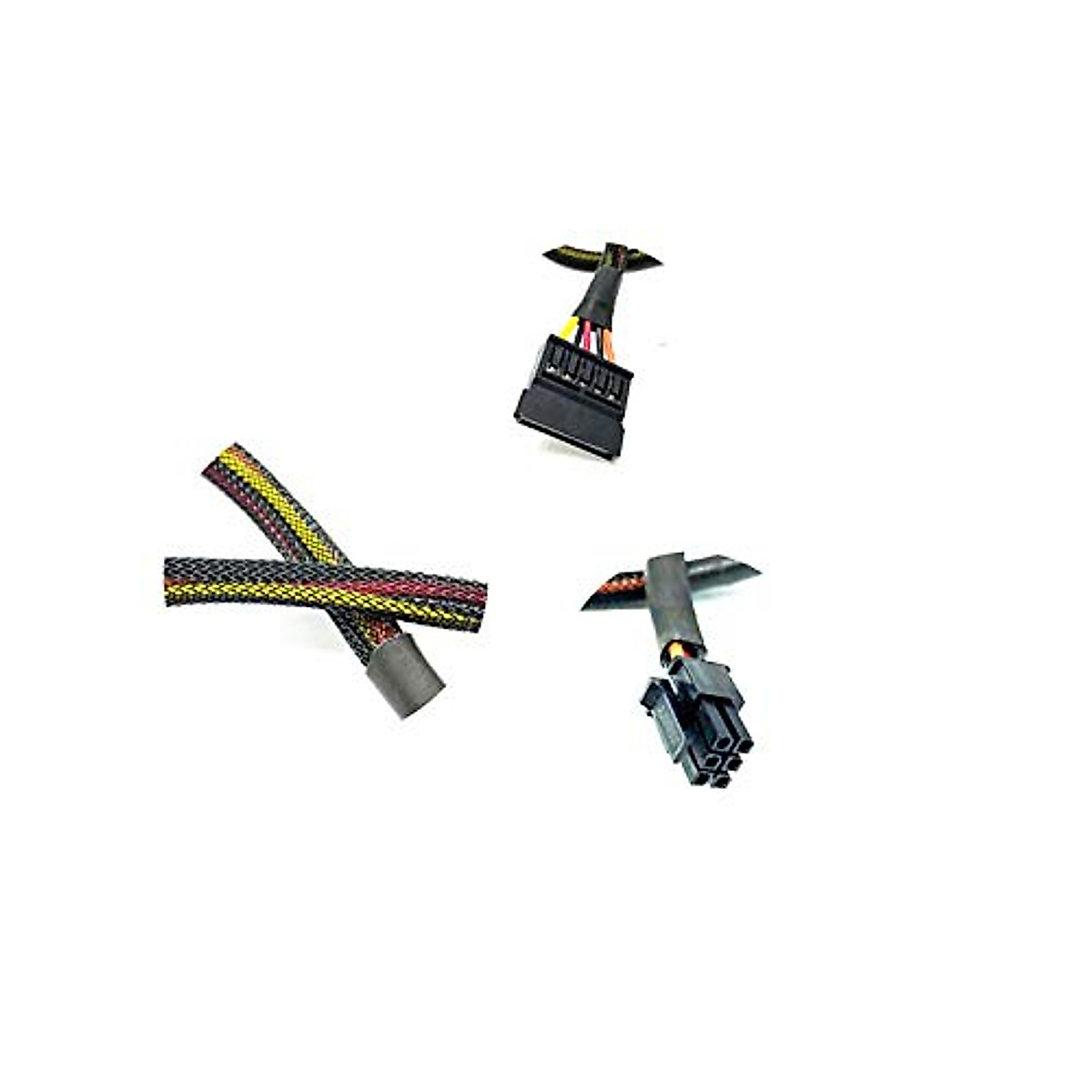 joleully SATA 15 Pin x2 to Mini 6 Pin ATX Compatible with Dell Inspiron 3668 3653 3650 HDD SATA Power Cable Replacement 12-inch(30cm)