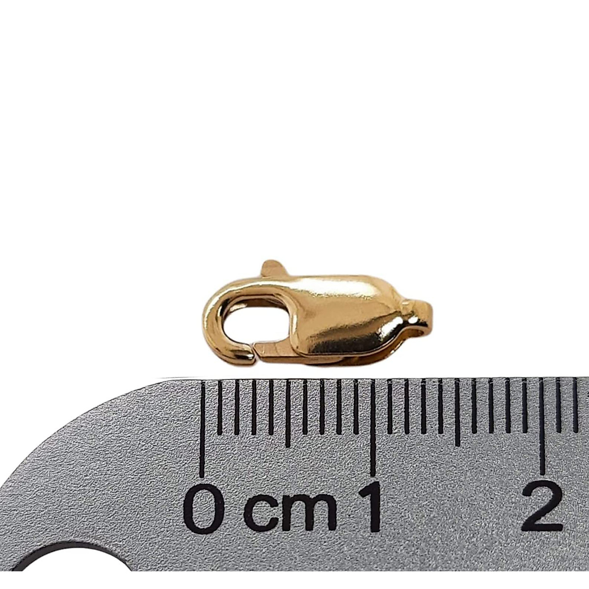 13.6MM 14K Solid Yellow Gold Oval Lobster Clasp Made in Italy by CRAFT WIRE