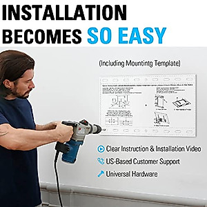 Mounting Dream TV Mount TV Wall Mount for Most 42-75 Inch TVs, Full Motion Articulating Wall Mount TV Bracket with Swivel and Tilt, Max VESA 600x400mm, Up to 100lbs, Fits 16" Wood Studs MD2619