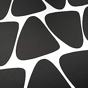 The Boho Design Vieli Arte Filled Triangles Hand Drawn. Wall Vinyl Sticker Decal Decor Nursery 67 psc. Adhesive Tribal Triangle for Kids Baby Bedroom Decoration (Black)