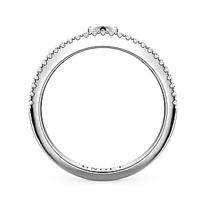 GNOCE Graceful Queen Crown Women Ring 925 Sterling Silver Inlaid with Clear Gemstones Rings Anniversary Promise Engagement Wedding Ring for Her (8)