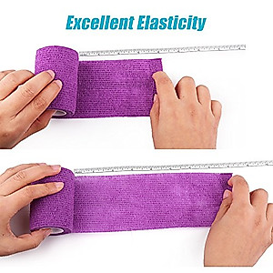 LotFancy Vet Wrap for Horses, 10 Pack, 3 inch by 5 Yards, Self Adhesive Bandage Wrap, Non-Woven Medical First Aid Tape for Pet Dog Cat Ankle Sprains & Swelling, Horse Leg Wraps