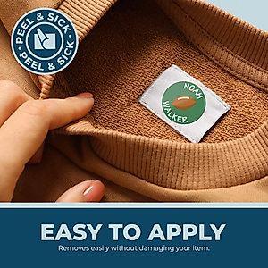 Bunny Badges Personalized Daycare Name Labels (130 Labels) - Custom Waterproof Name Stickers for Clothing Tags, Water Bottles, Lunch Boxes and School Supplies (Dinosaurs)