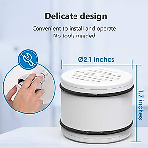 Waterspecialist WHR-140 Shower Filter Replacement Cartridge for Culligan® WHR-140, WSH-C125, ISH-100, HSH-C135, Shower Head Water Filter, with Advanced KDF Filtration Material, Pack of 2