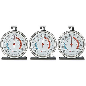 Taylor Classic Series Large Dial Fridge/Freezer Thermometer - 3 Pack