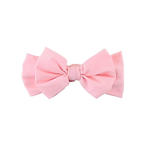 RuffleButts® Girls Pink Swim Bow Headband - One Size