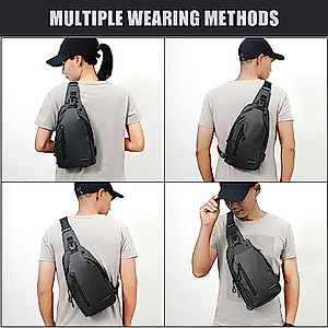 Crossbody Men's Sling Bag Shoulder Backpack Slingbag Outdoor Travel Hiking Camping Men Bags Shoulder Crossbody