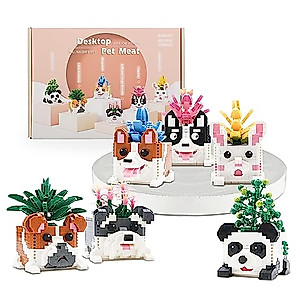 DOLBLOCK Succulent Bonsai Botanical Collection Decor Building Set Architecture Model Kit with Flower Plant Animal for Adults Creative DIY Gifts Toys