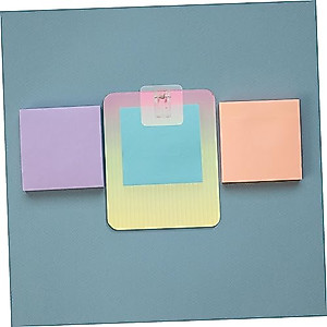 TEHAUX 4 Pcs Plate Clamp Paper File Organizer Plastic Paper Clipboard Plastic Clipboard Short Hand Board Conference Recording Board Exam Paper Clips Acrylic Splint Student