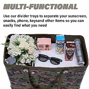 DHYLRICHER 2PCS Divider Tray for Bogg Bag Accessories for BOGG BAG X Large Original Bogg Bag Organizer For Divide Space and Storage