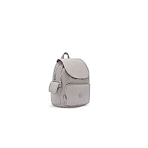 Kipling Women's City Pack Backpack, All-Day Versatile Daypack, Grey Gris, 10.5" L x 14.5" H x 6.75" D