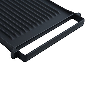 WB31X24998 WB31X24738 Griddle Replacement Parts For GE Stove Parts Top Griddle Plate, JXGRILL1 General Electric Gas Range Parts Reversible Cast Iron Center Griddle Flat Top Pan 1 Pack