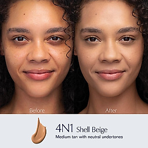 Estée Lauder Double Wear Stay-in-Place 24-Hour Long-Wear Matte Foundation Makeup, 1 Fl Oz, 4N1 Shell Beige