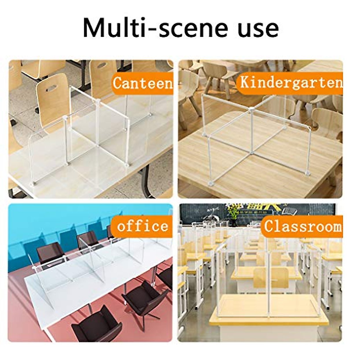 Classroom Desk Dividers for Students，esktop Office Partitions, Schools Desk Partitions， Suitable for Schools Classroom, Restaurants, Offices, Easy to Install (Single 11.8"x17.7") (10PCS)