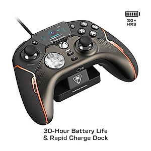 Turtle Beach Stealth Ultra High-Performance Wireless Gaming Controller Licensed for Xbox Series X|S, Xbox One, Windows PC & Android – LED Dashboard, Charge Dock, RGB Lighting, 30-Hr Battery, Bluetooth, Black